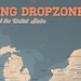 US Skydiving Dropzones Map 24x36 Poster - Etsy
