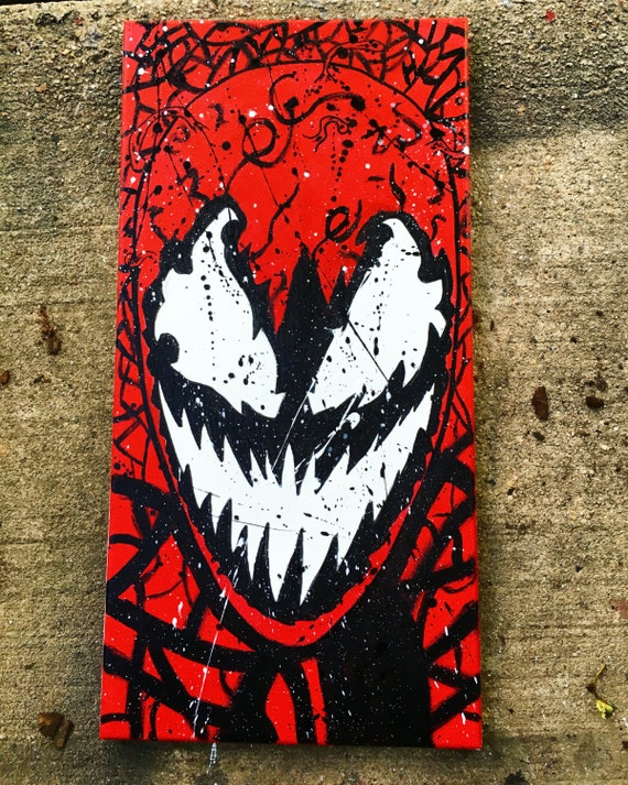 Carnage Spiderman Face Paint
