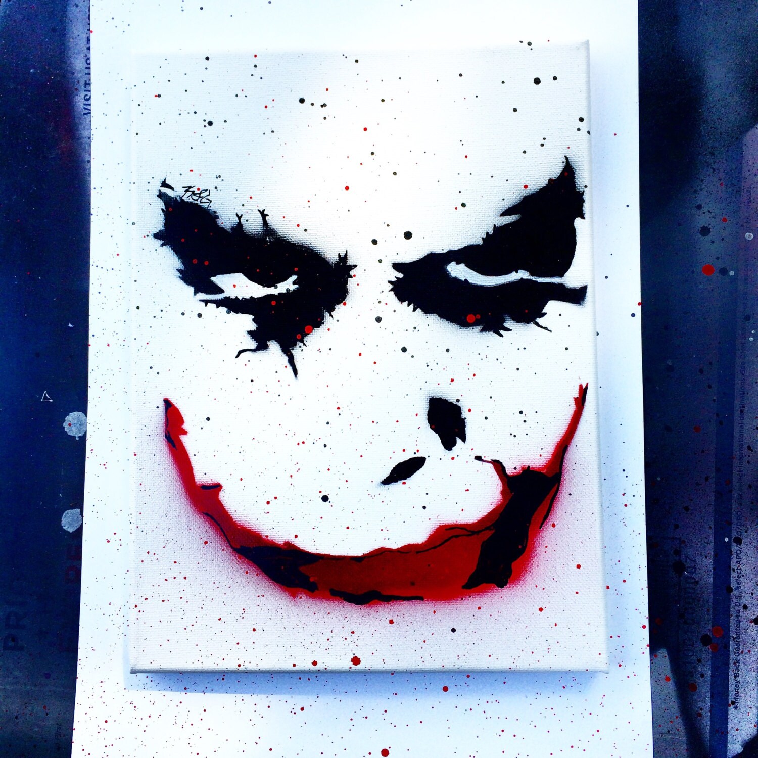 Joker Splatter Art