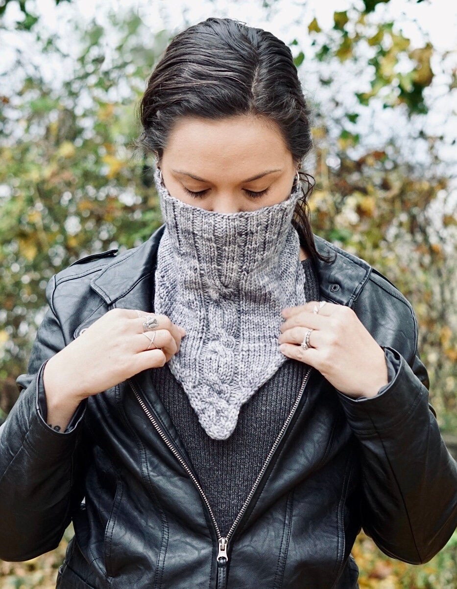 Victorian Décolletage Cowl Knit Cowl Pattern Knitting Pattern Knit ...