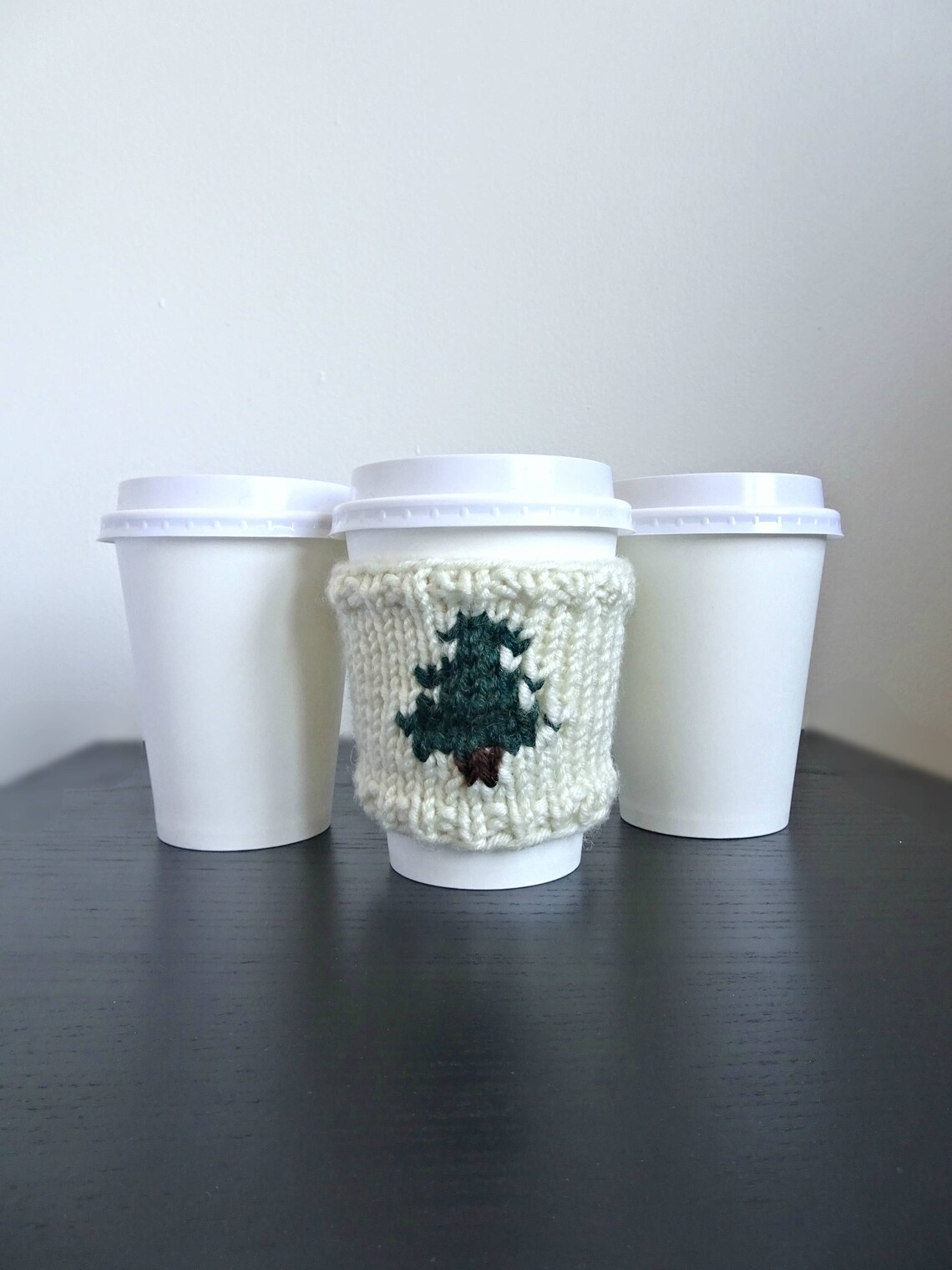 KNITTING PATTERN Knit Coffee Cozy Sleeve Pattern Coffee | Etsy