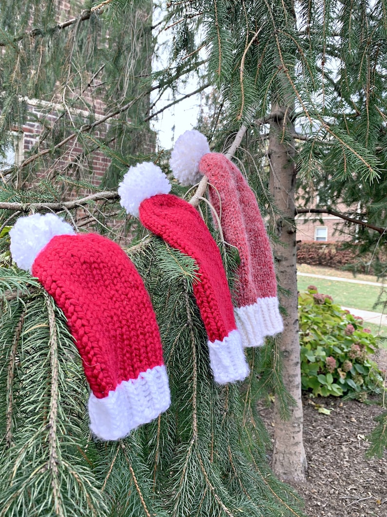 The Claus Knitting Pattern Santa Claus Hat Pattern Santa | Etsy