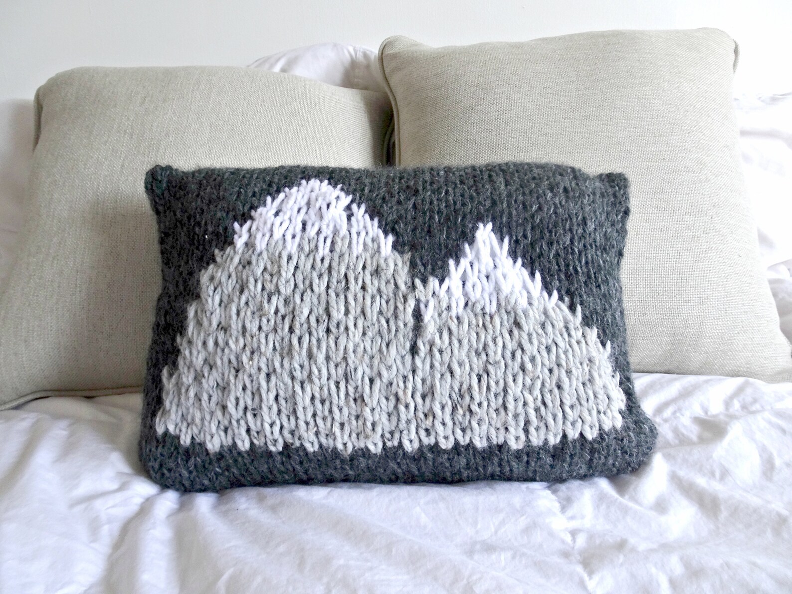 KNITTING PATTERN Knit Pillow Pattern Nature Pillow Knitting Pattern ...