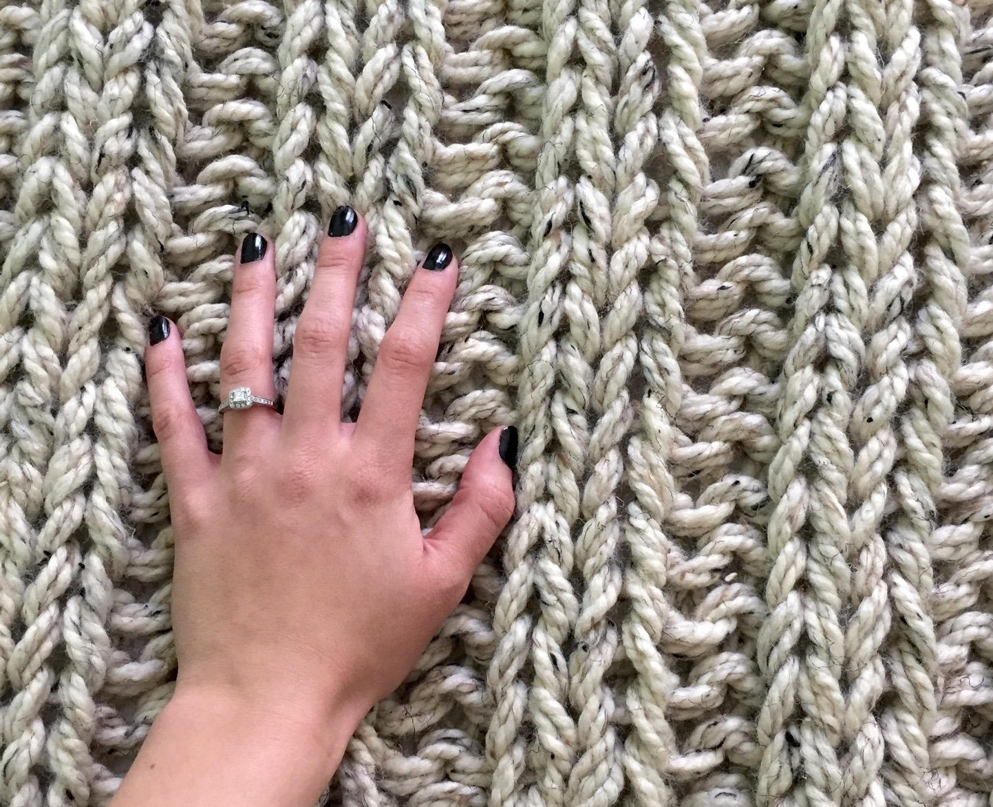 KNITTING PATTERN Chunky Knit Blanket Knit Blanket Pattern Chunky ...