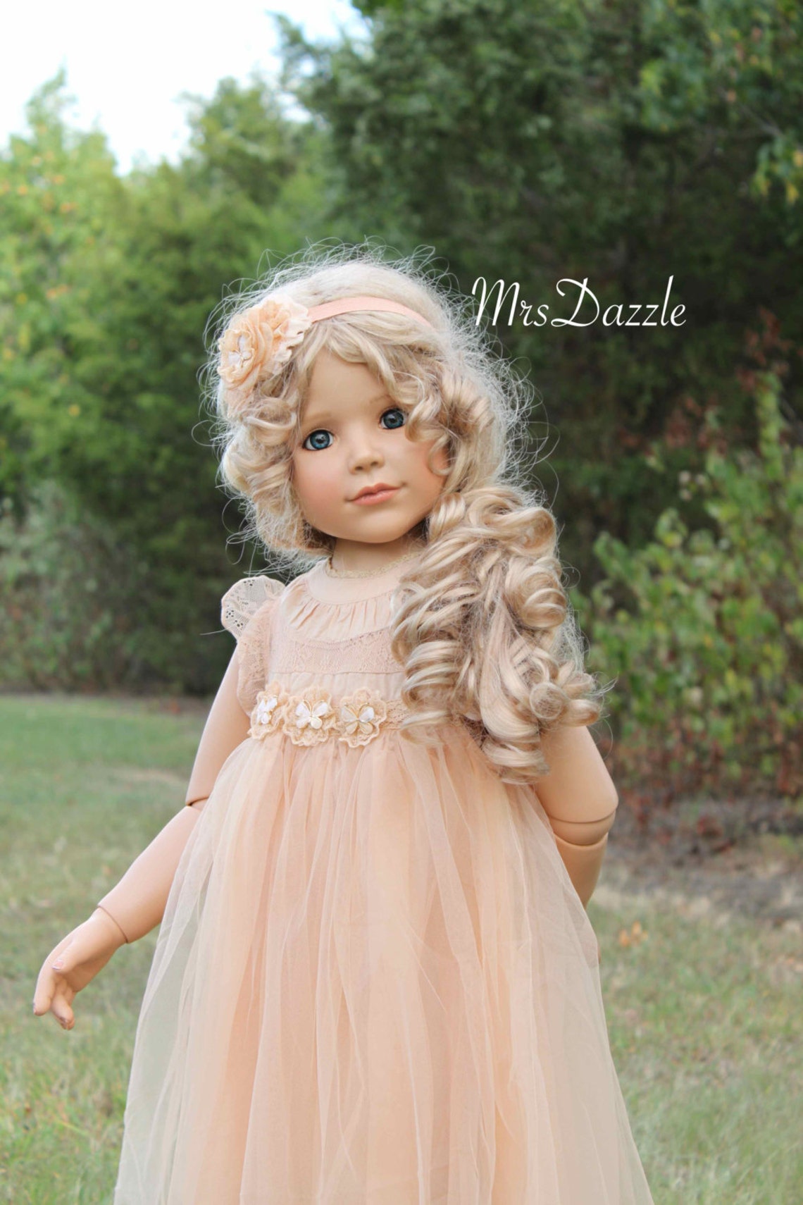 Beige Flower Girl Dress,champagne Flower Girl Dress,country Flower Girl ...