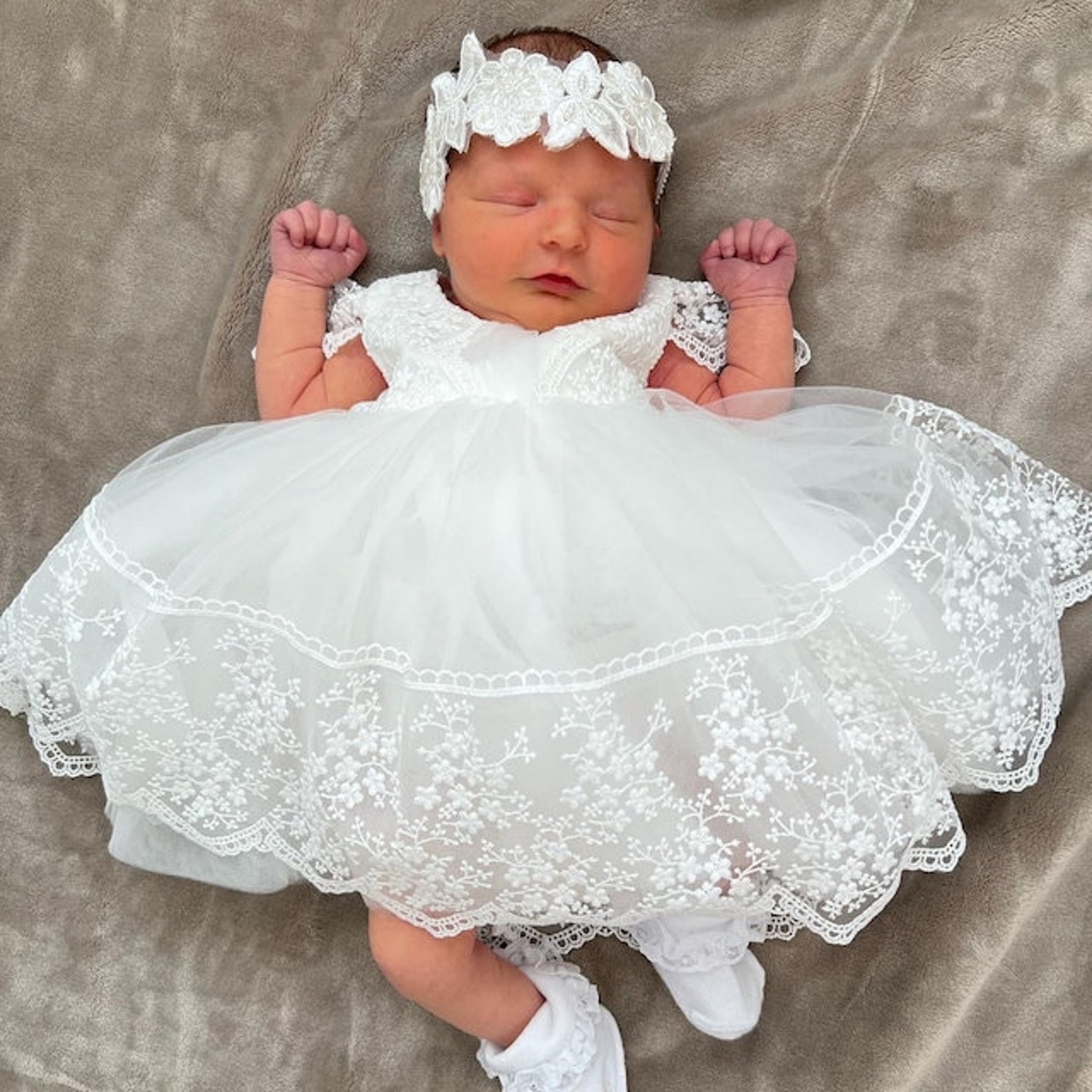Baptism Dress for Baby Girl Toddler Lace Dress Lace Baptism | Etsy