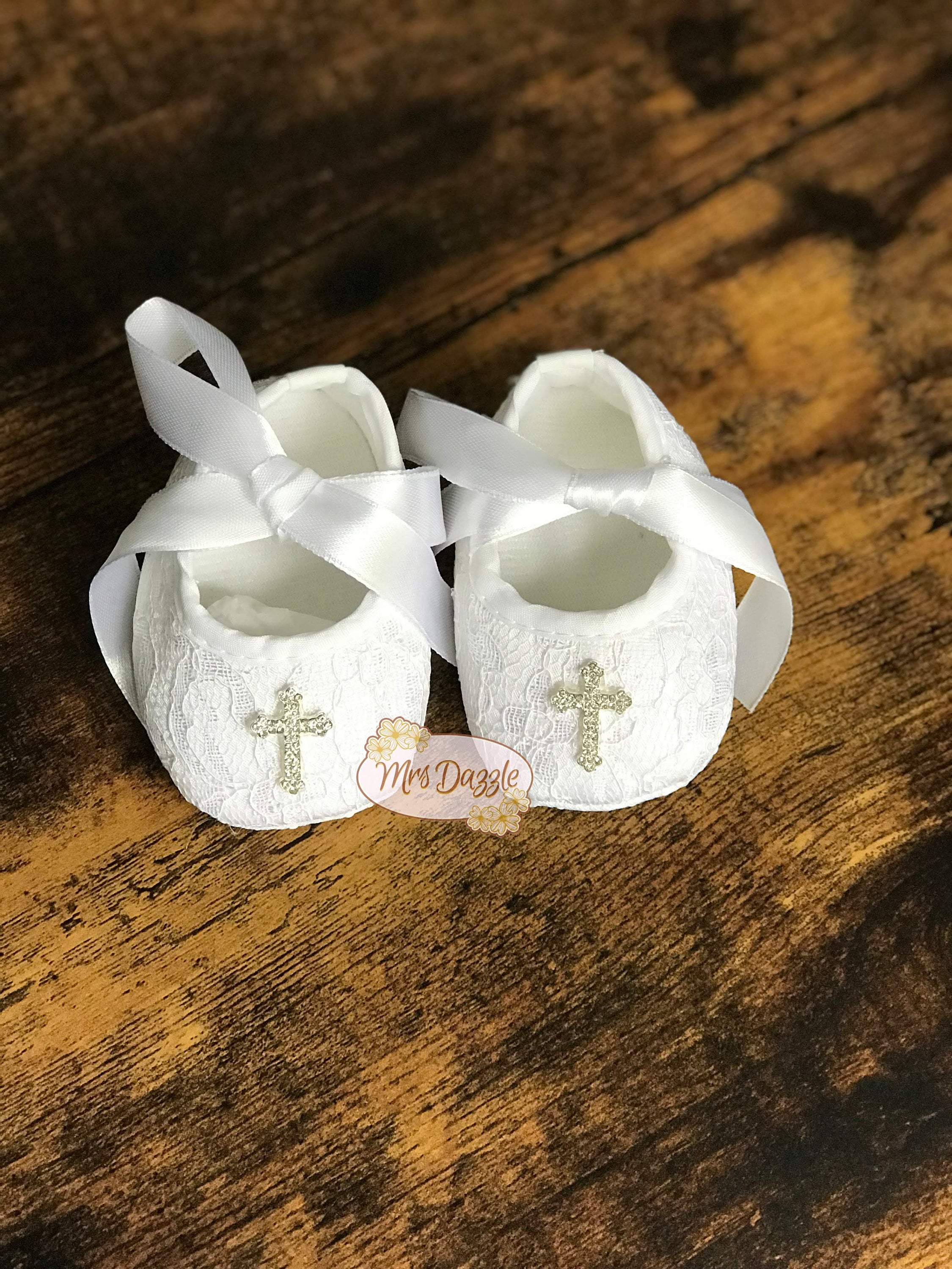 Baby christening shoes baby baptism shoesbaby cross | Etsy