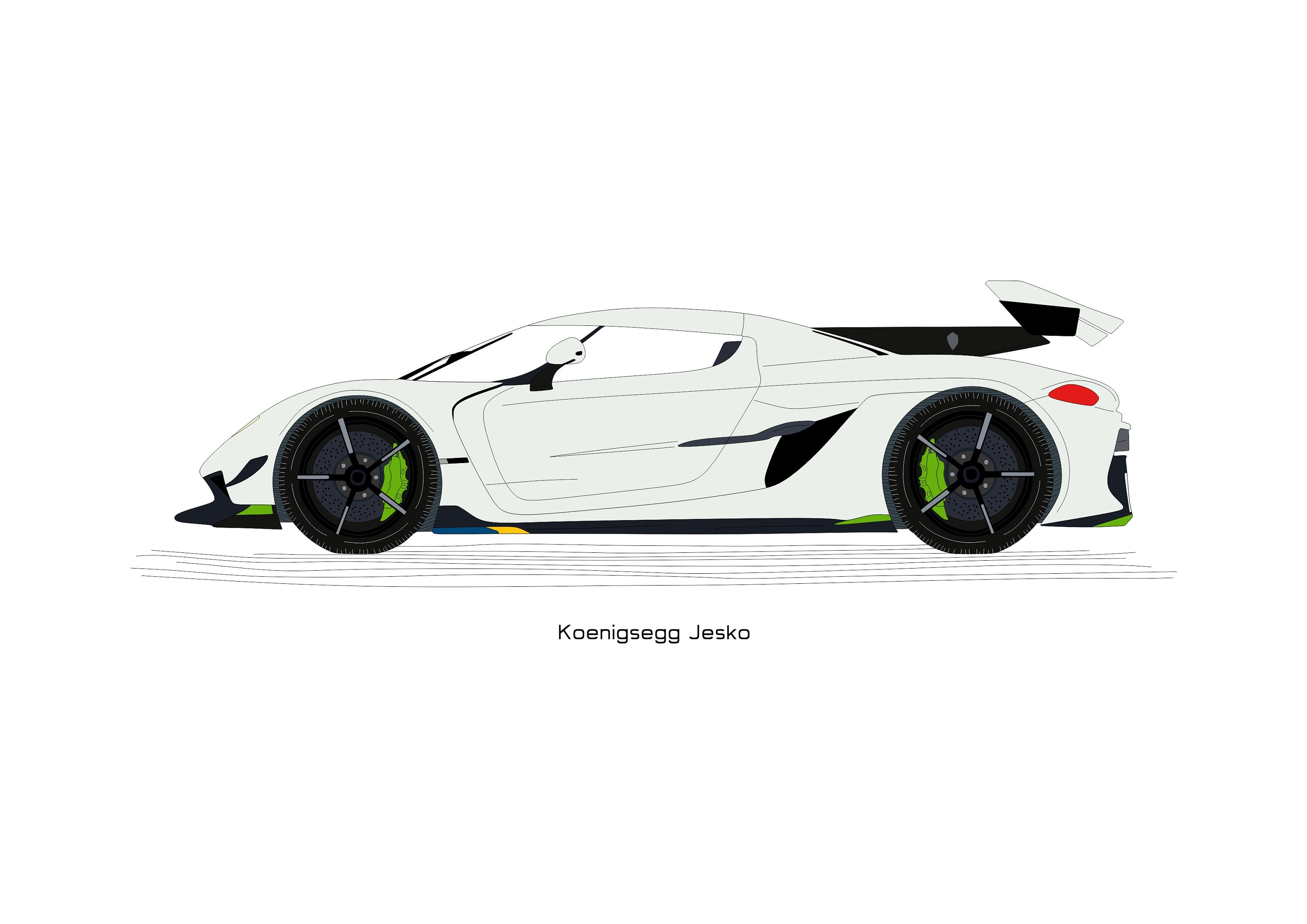 Koenigsegg Jesko Printable Car Print Digital Download - Etsy México