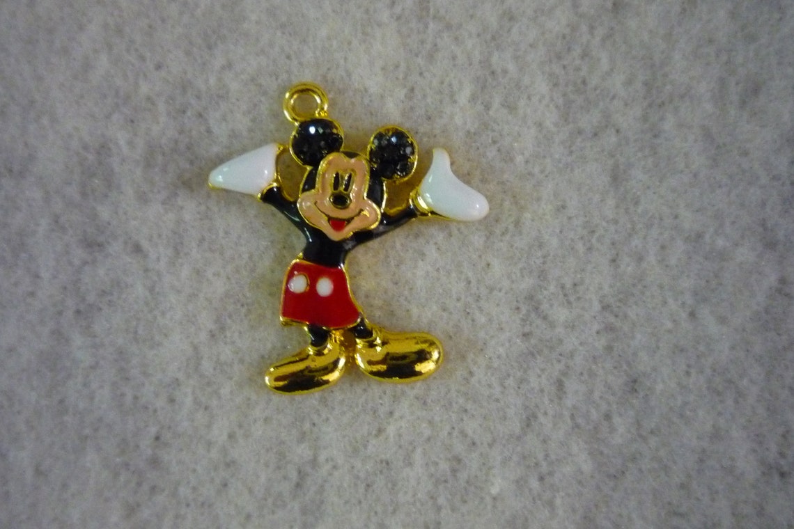 Mickey Mouse Inspired Pendant - Etsy