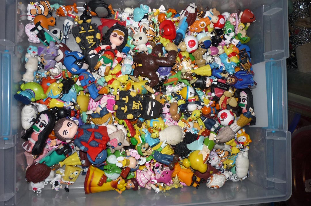10pc Random Character PVC Charm Lot - Etsy