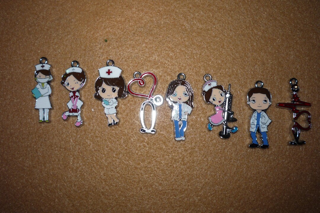 Doctor/nurse Charms 4 Pc - Etsy