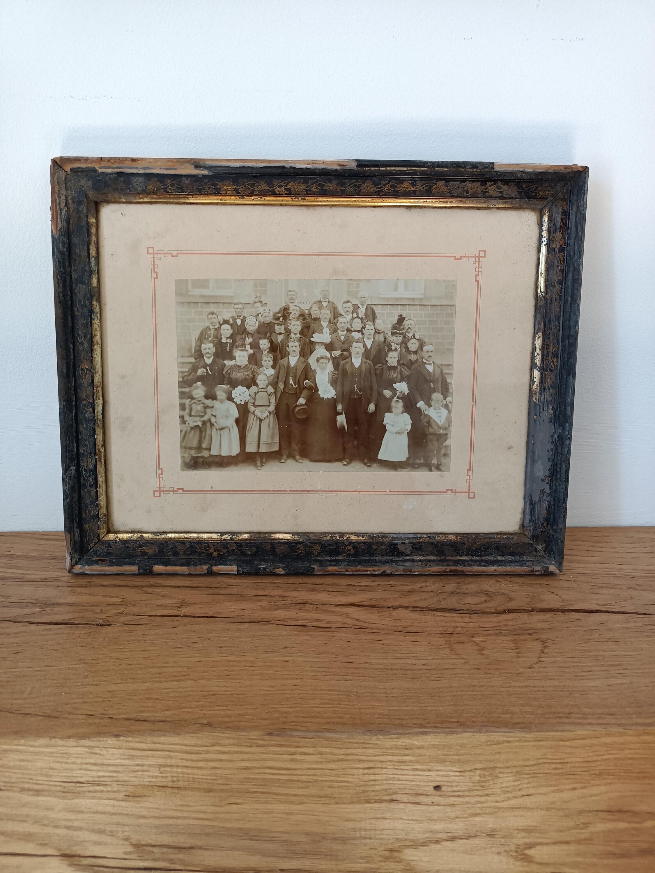 Antique Wedding Photo in Original Frame Dark Academia Decor - Etsy