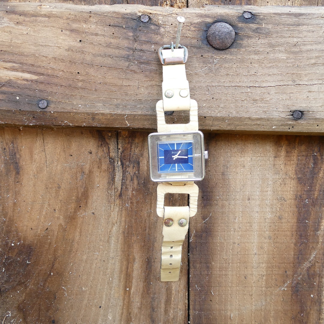 Original Vintage BULER Quartz Watch 1970s Swiss Timepiece in Plexiglass ...