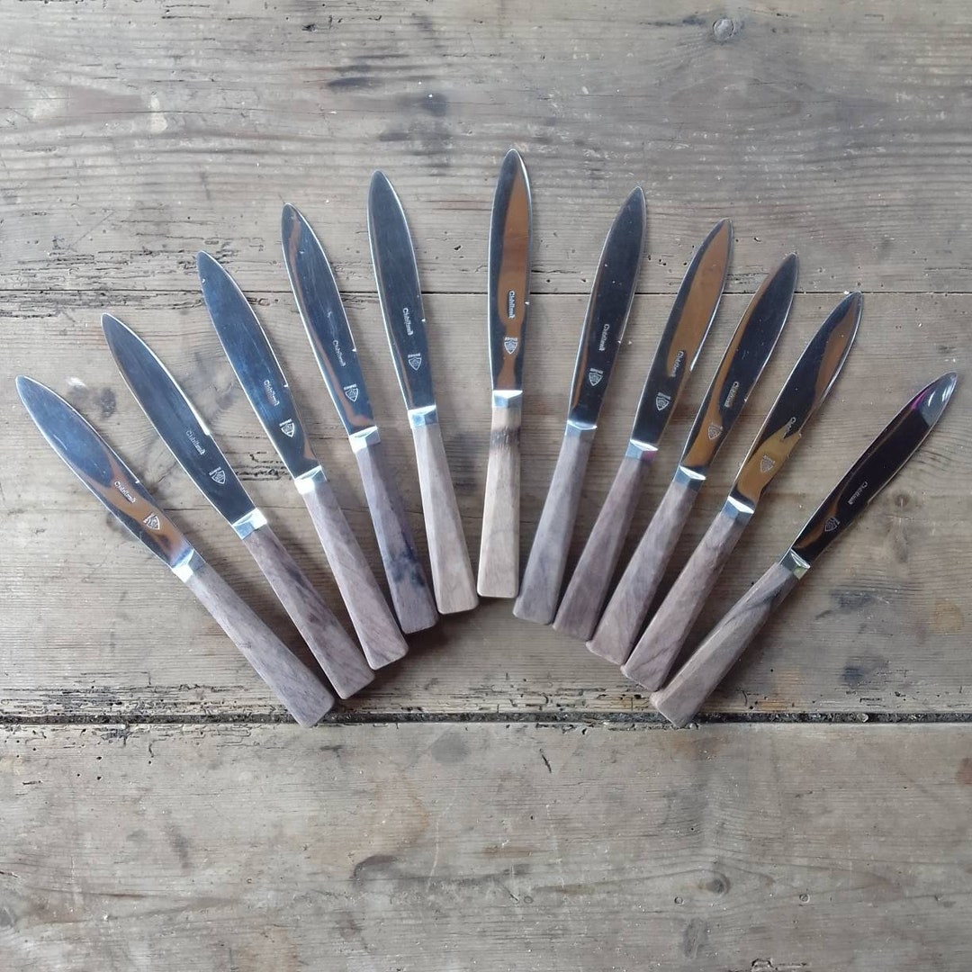 Vintage French Chatellerault Knives With Wooden Handles Authentic ...