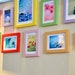 15 Pieces/set Wood Picture Photo Frame Set Colorful Different Size ...