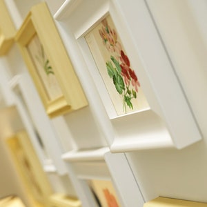 14 Pieces/set Solid Wood Picture Frame Set White Orginal Wall Hanging ...