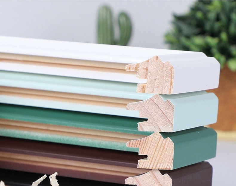 12 Pieces/set Solid Wood Picture Frame Set Retro Brown - Etsy