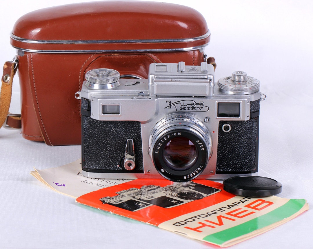 Kiev-4 Soviet Camera Rangefinder Lens Jupiter 8M CONTAX, USSR Camera ...