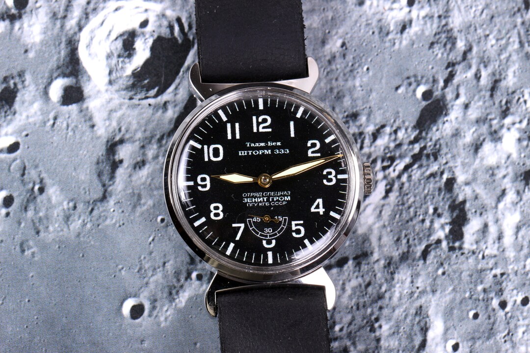 Mechanical Wrist Watch Pobeda Taj Beck Cold War Watch - Etsy