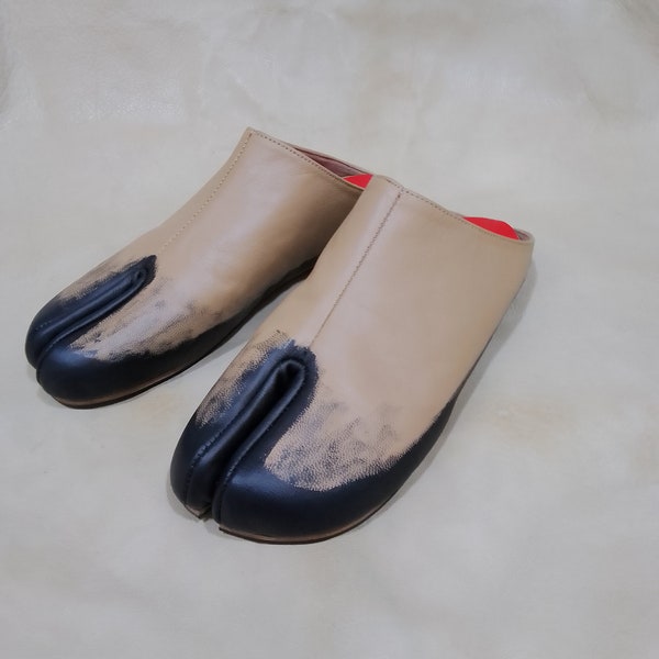 Leather Tabi Mules - Etsy