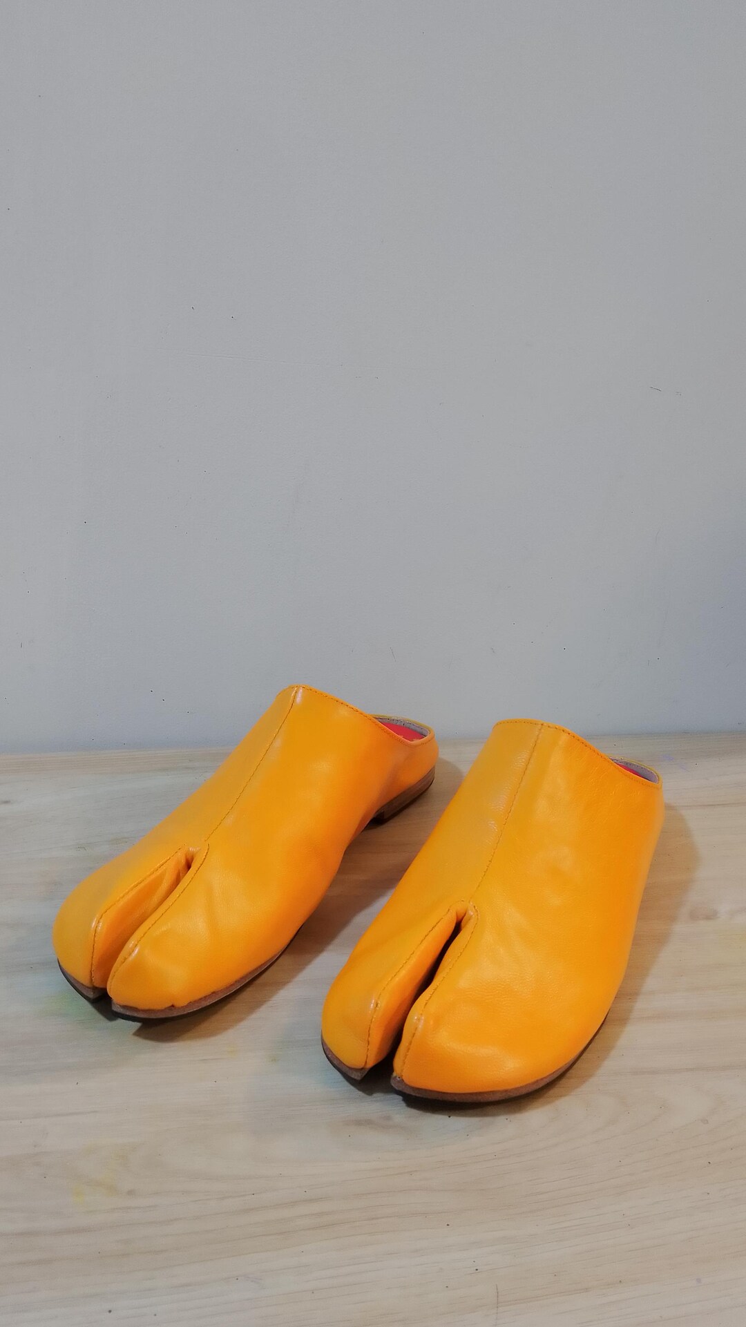 Tabi Mules, Split Toe Mules- Pre Order (yellow Mix) - Etsy