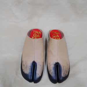 Tabi Mules, Tabi Shoes, Split Toe Art Tabis- Thaqafah Exclusive Design ...