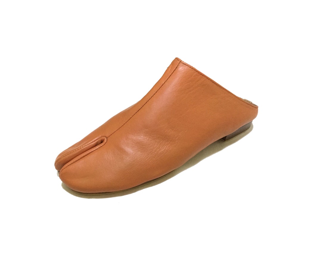 Tabi Mules, Split Toe Mules Pre Order orange Mix - Etsy