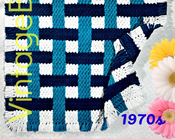 Fast Fun Afghan Crochet Pattern Lap-afghan or Plaid Carriage Cover ...