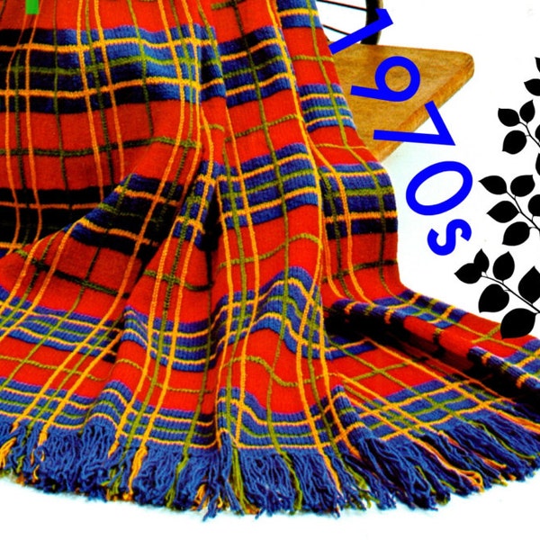 Plaid Knit Pattern - Etsy