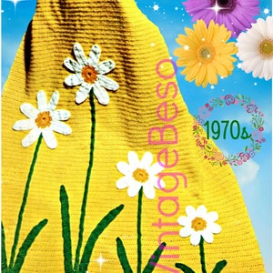 EASY Afghan CROCHET Pattern Retro Daisy Easy Flower Boho - Etsy