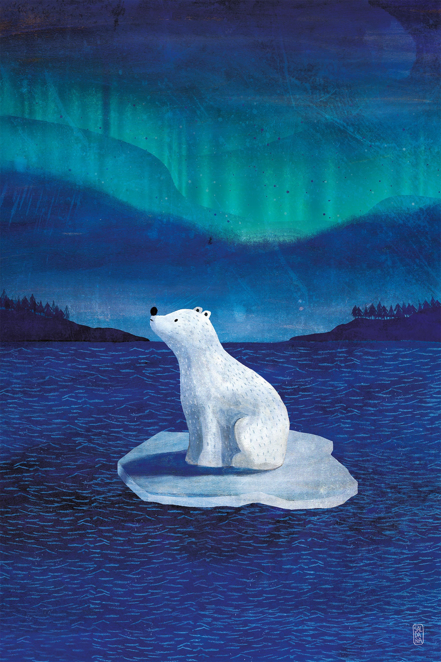 Ilustración El oso polar Print 21x30 Ilustraciones de | Etsy