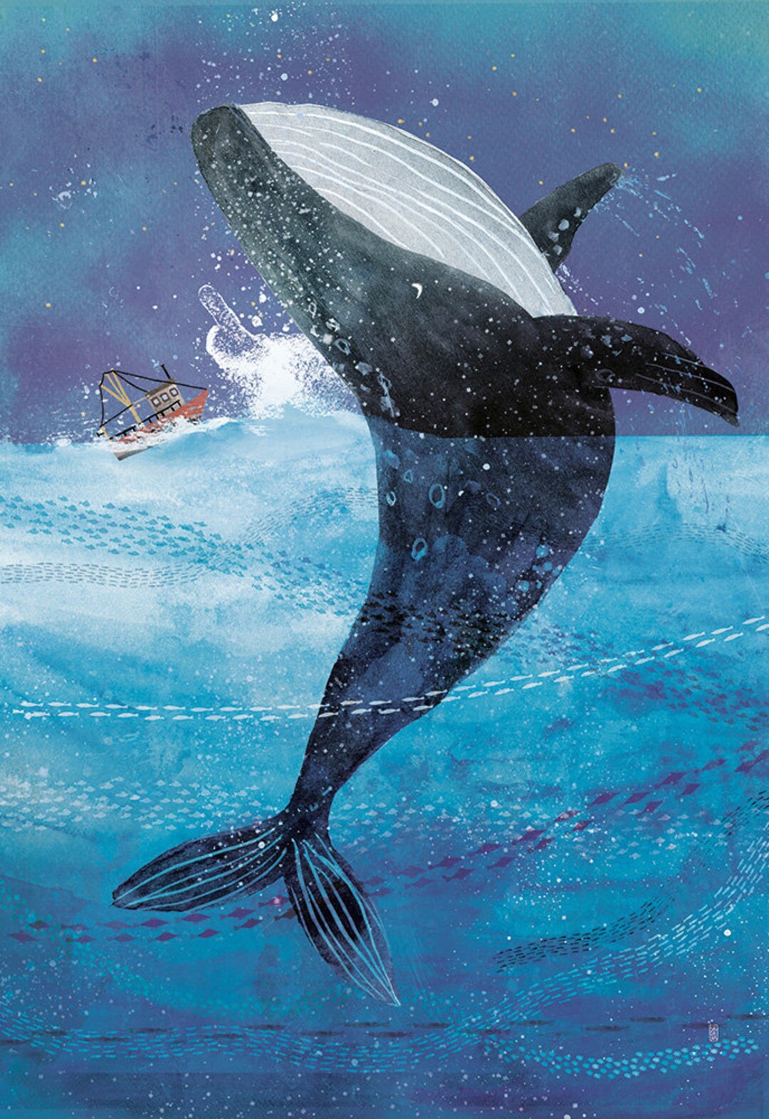 The Dance Illustration | Print 21x30 | Animal Illustrations | Sea ...