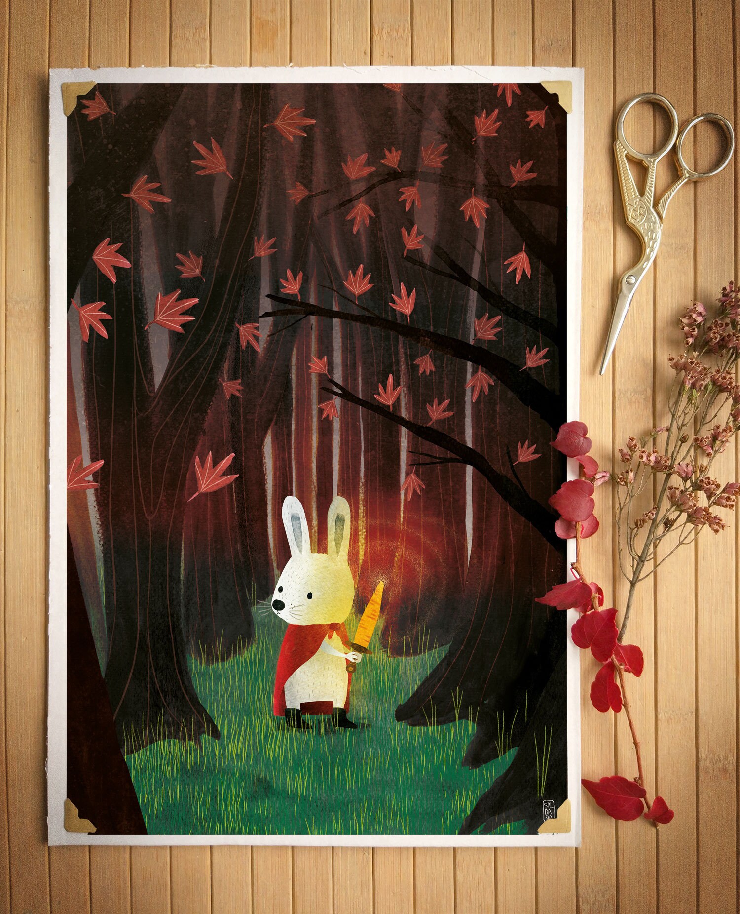 The Warrior Print | Print 21x30 | Fantasy Illustration | Fantasy Art ...