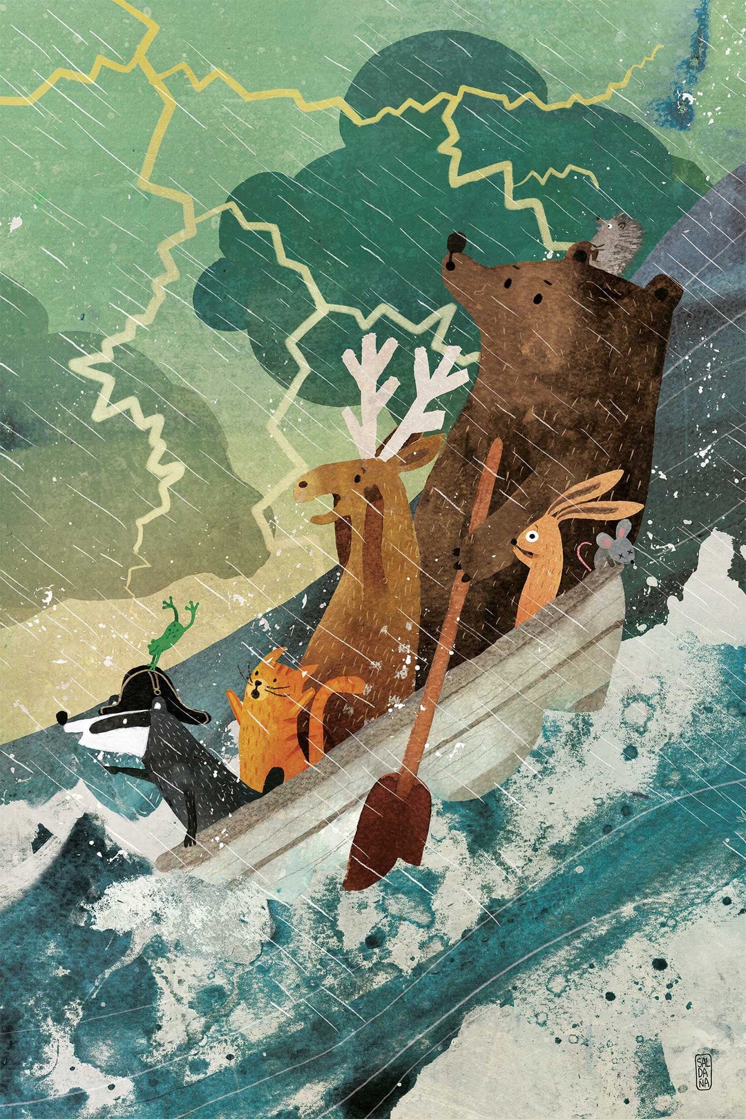 The Storm Print | Print 21x30 | Fantasy Illustration | Fantasy Art ...