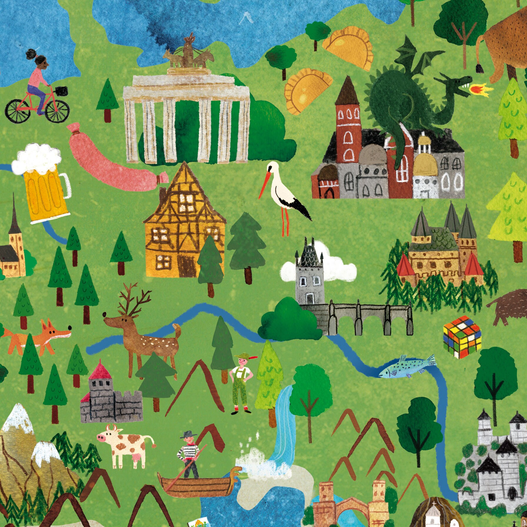 Europe Map Poster Map Wall Art 50x70 Cm Nursery Art - Etsy