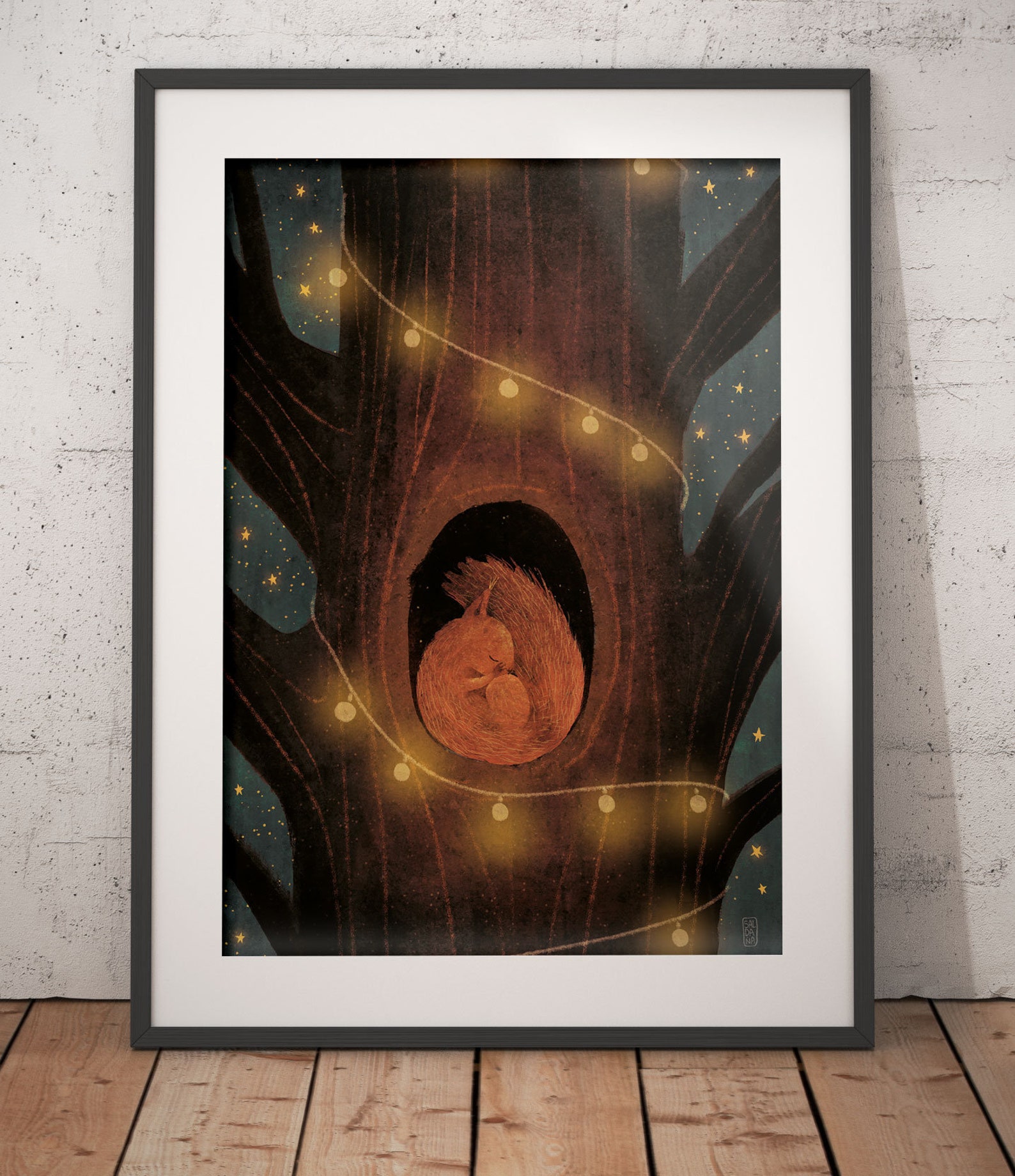 Good Night Print Print 21x30 Children Illustration - Etsy