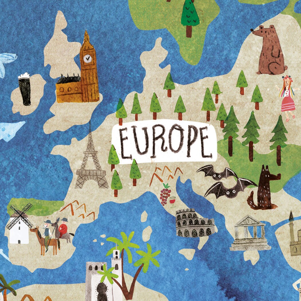 ENGLISH VERSION World Map Poster World Map Wall Art 50x70 | Etsy