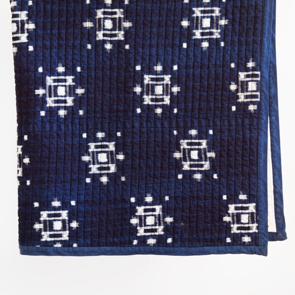 Indigo Quilt - Etsy