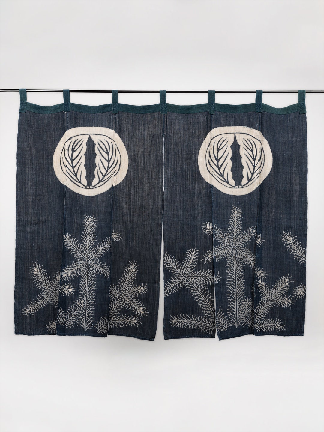 Antique Japanese Hemp Tsutsugaki Indigo Noren - Etsy
