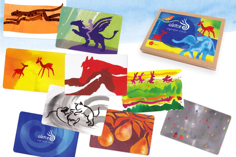 Saris Dance Cards a Family Game for People Who Love Art and Dance - Etsy