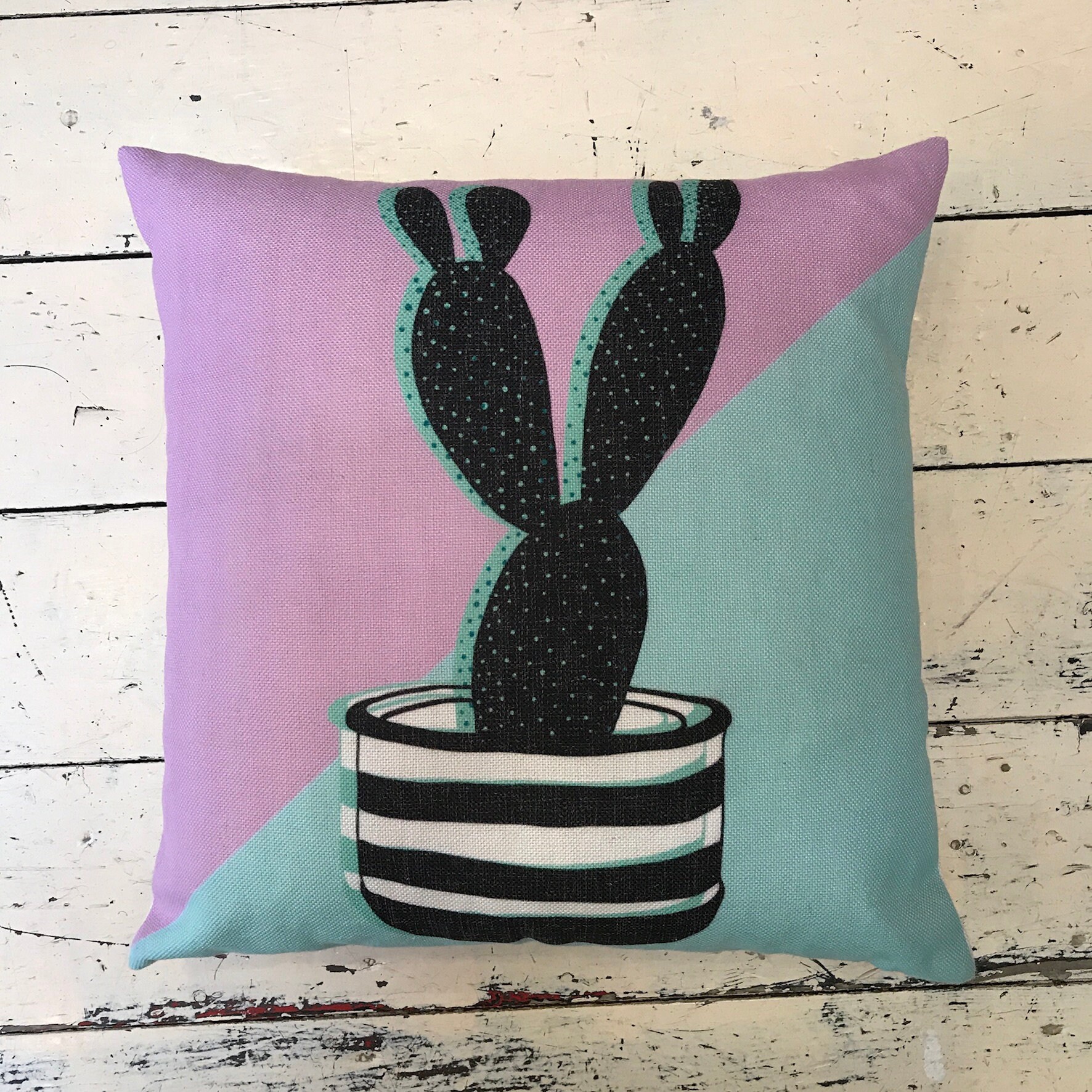 Prickly Pear Cactus Cushion Cover - Etsy