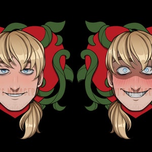 BTD/YKMET Heart Portraits | Acrylic Keychains - Etsy