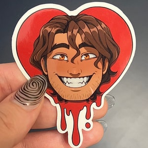 BTD/YKMET Heart Portraits | Waterproof Vinyl Stickers - Etsy