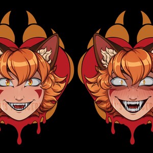 BTD/YKMET Heart Portraits | Acrylic Keychains - Etsy