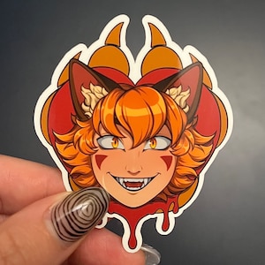 BTD/YKMET Heart Portraits | Waterproof Vinyl Stickers - Etsy