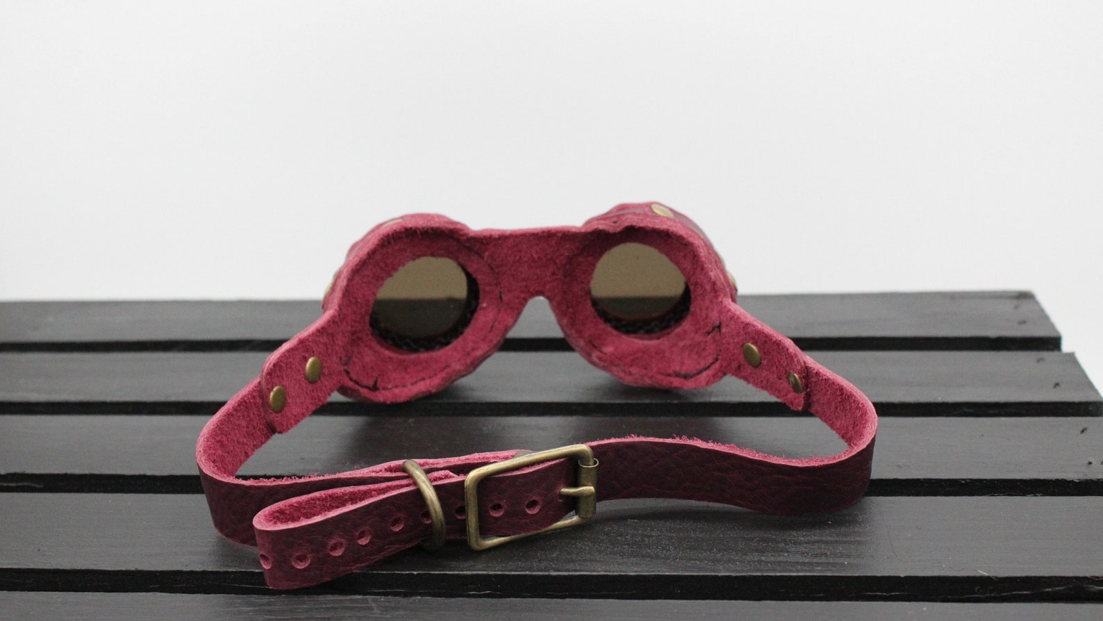 Soft purple steampunk goggles | Etsy