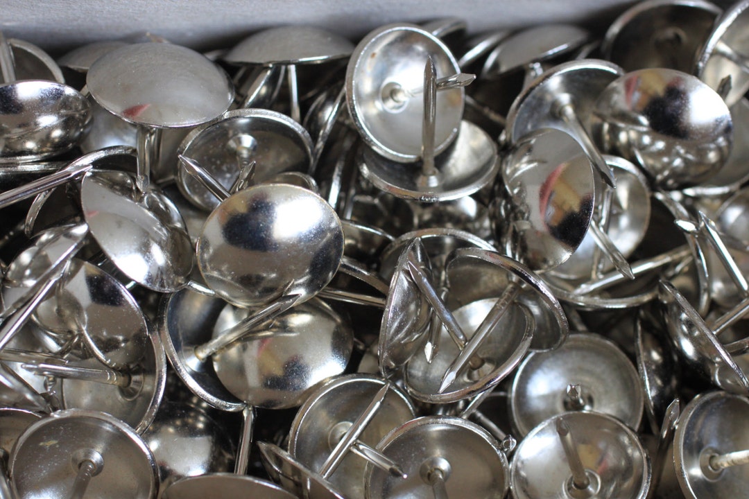 Upholstery Decorative NAIL HEADS Nickle Finish, Big Nails 7/8