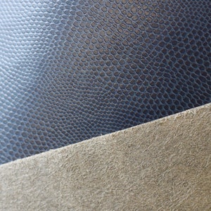 Vinyl Snake Pateren, Moccasin Cobalt Blue by Majilite Fabrics, 100% Nylon Heavy Duty, Faux ...