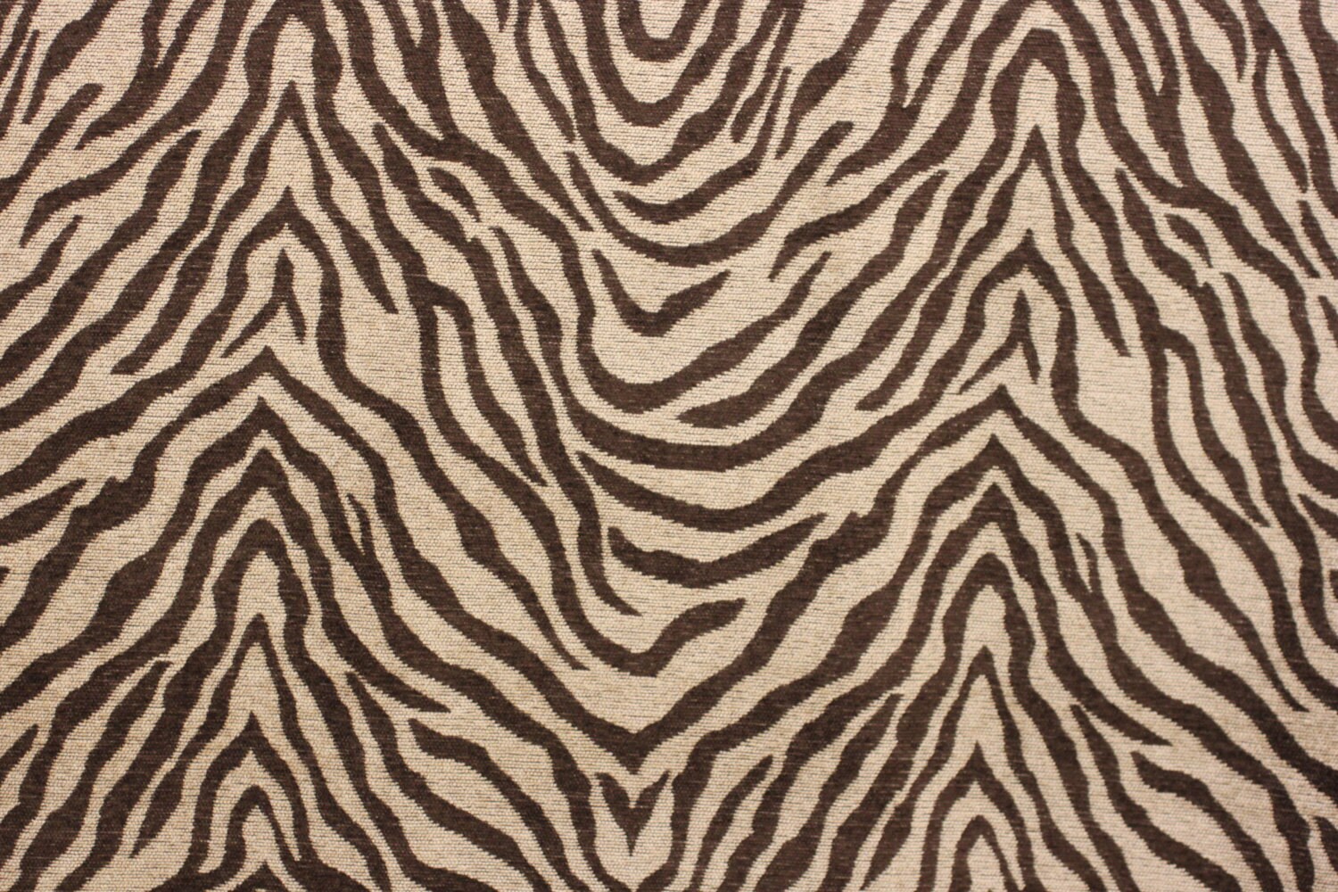 Fabric Tiger print Chenille Fabric Brown & Tan Color By | Etsy