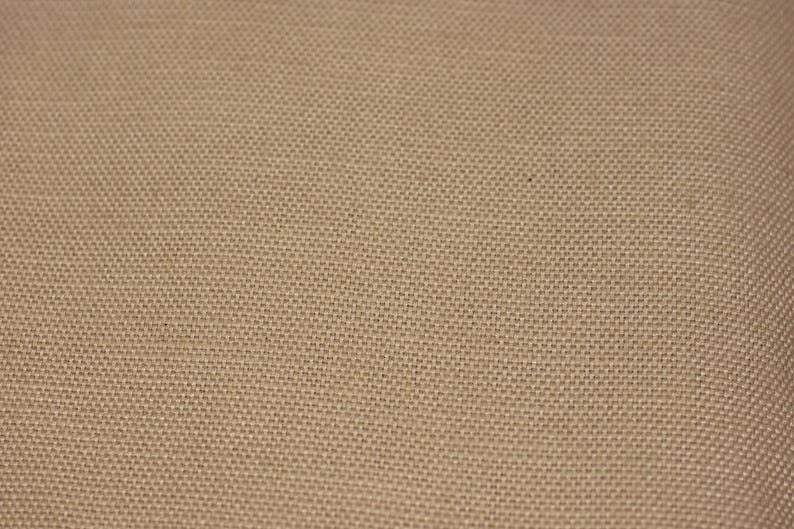 Solid Fabric Canvas Basket Weave Linen Look Tan Color for - Etsy